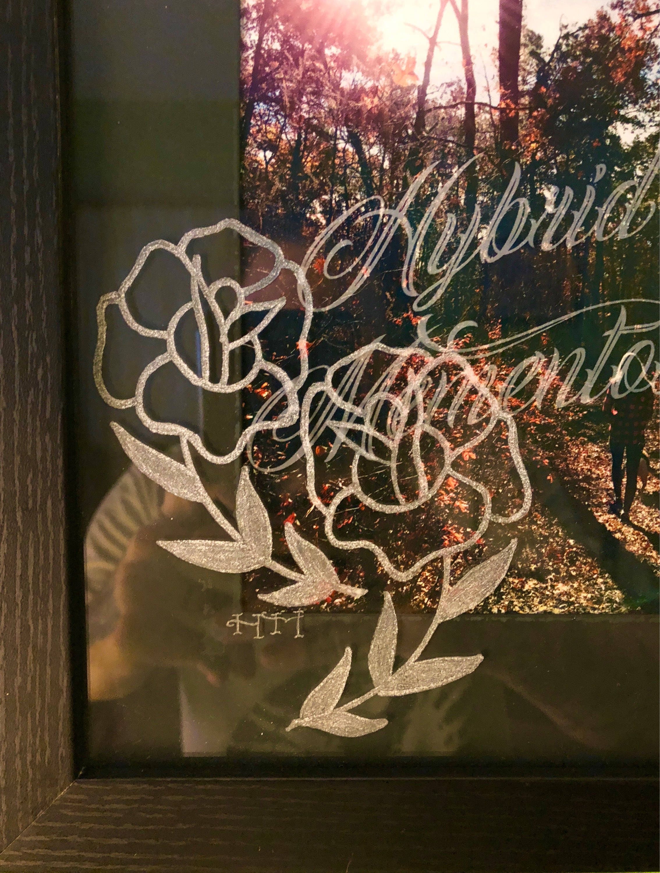 8x10 Engraved Glass Picture Frame - Etsy