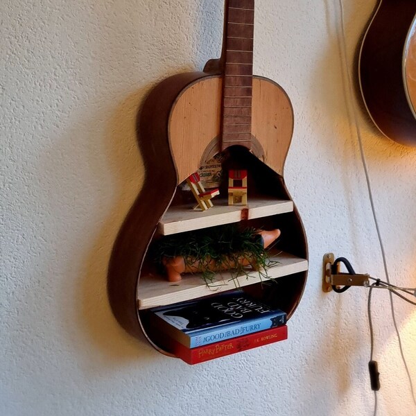Guitar Bookshelf - Etsy