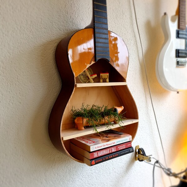 Guitar Bookshelf - Etsy