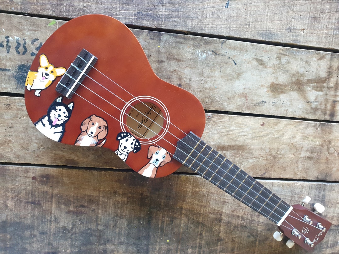 Handmade Dogs Ukulele - Etsy