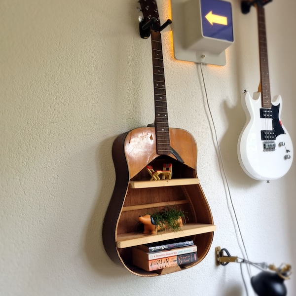 Guitar Bookshelf - Etsy