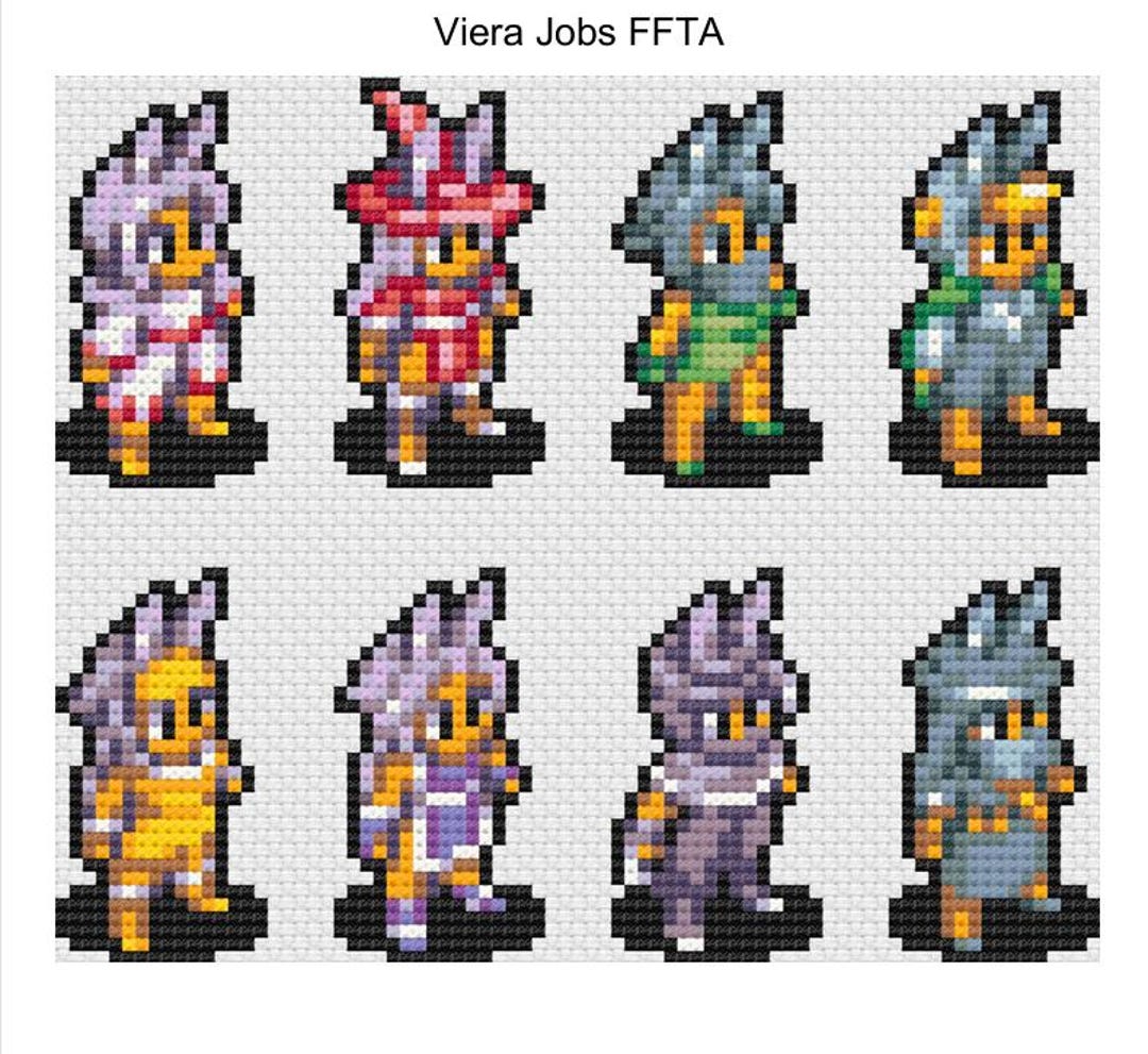 FFTA Viera Jobs Cross Stitch Pattern - Etsy