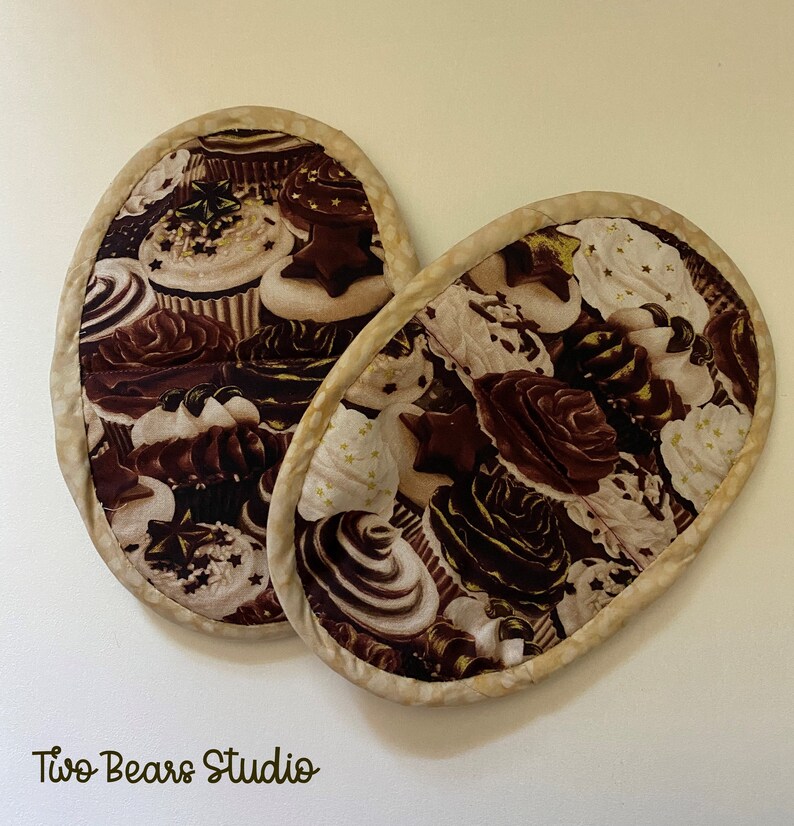 Cupcakes Pot Pinchers Pot Holders Mini Oven Mitt Machine - Etsy
