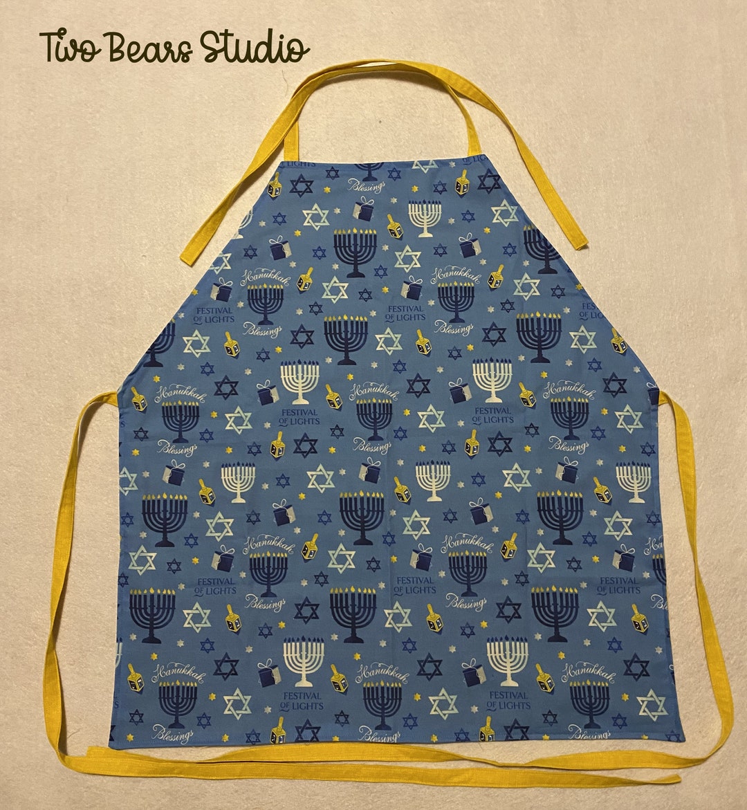 Hanukkah Apron, Chanukah Apron, Baking Apron, Machine Washable Apron ...