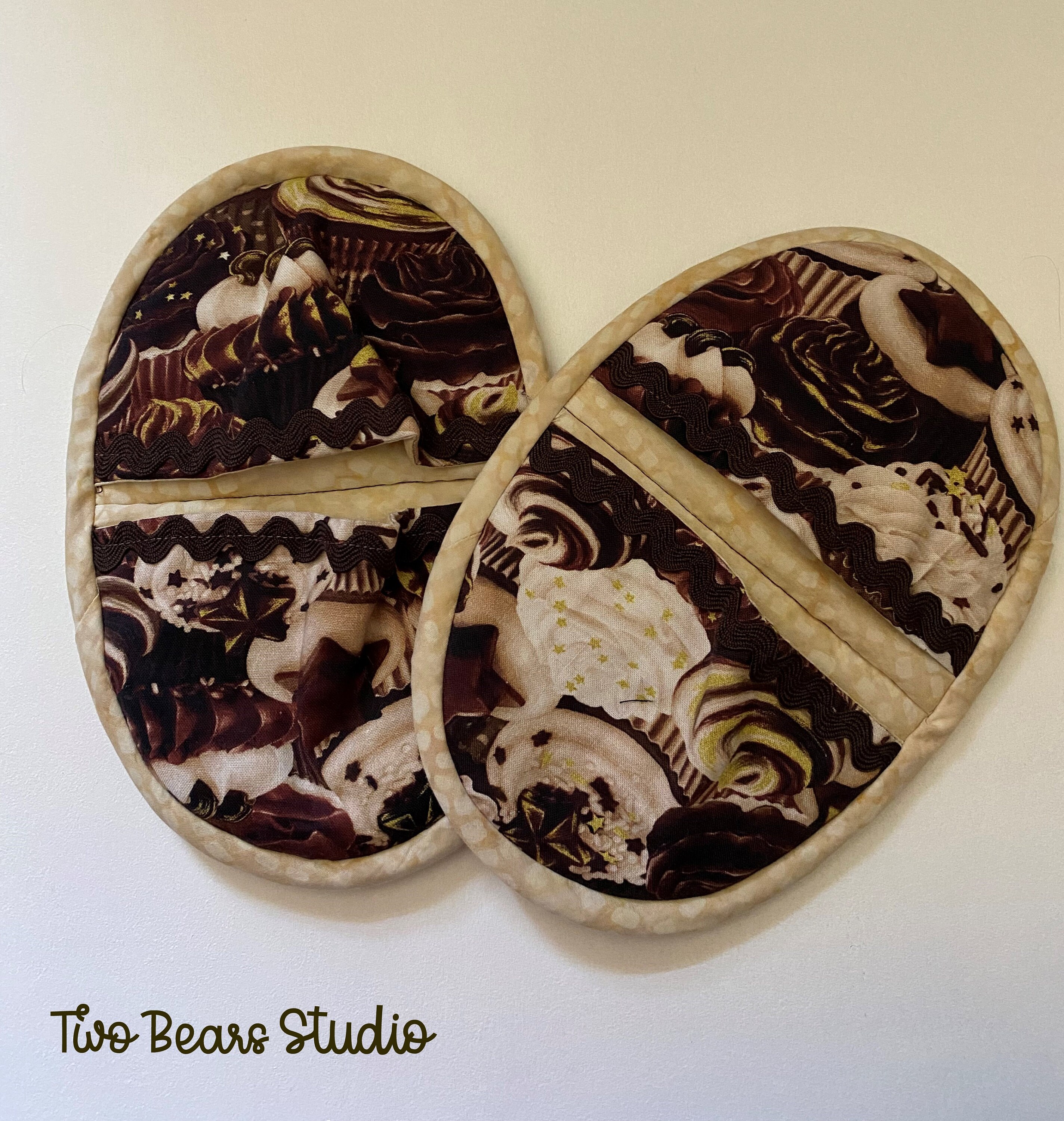 Cupcakes Pot Pinchers Pot Holders Mini Oven Mitt Machine - Etsy