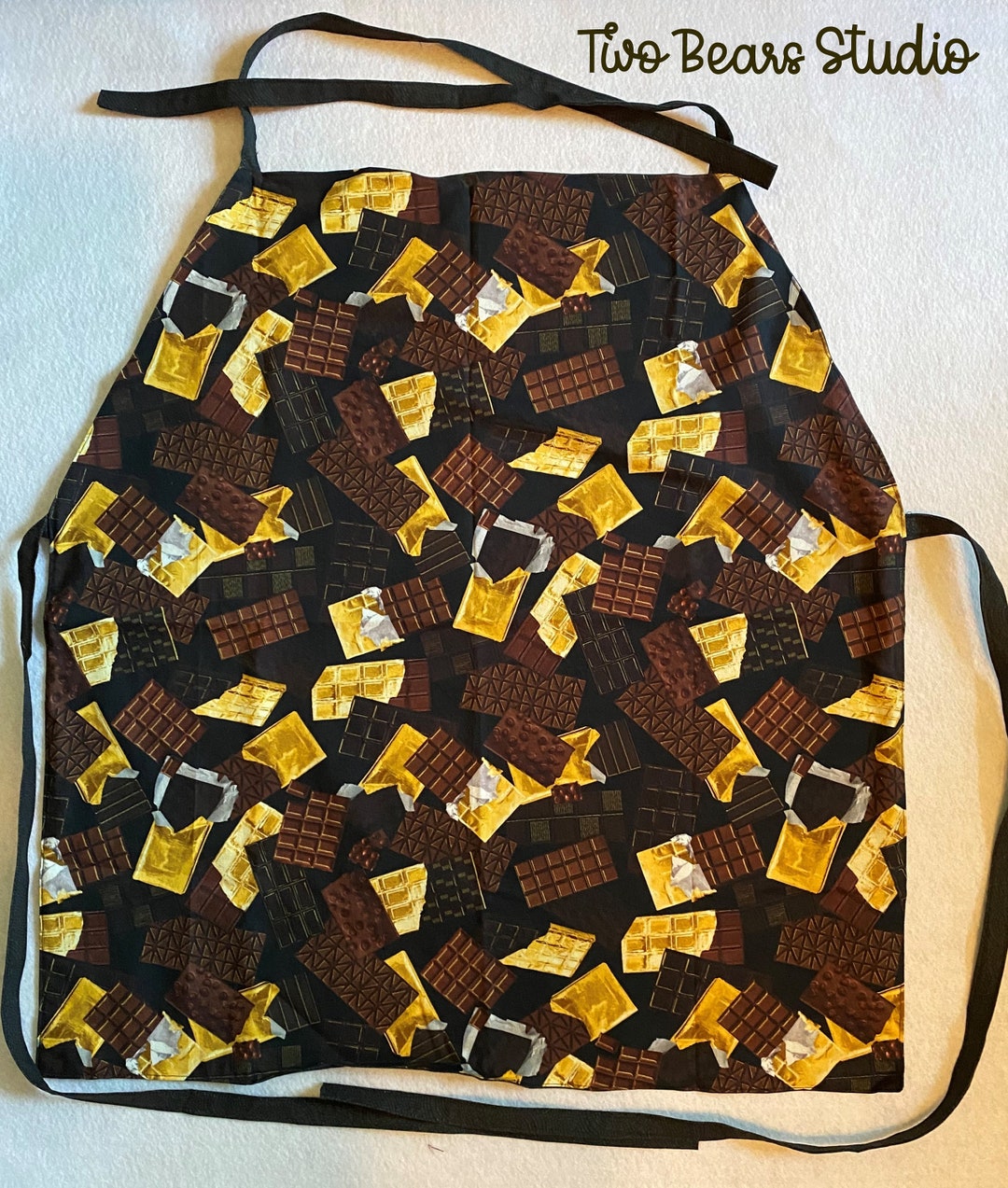 Chocolate Bars Apron, Chocolate Aprons, Cotton Apron, Adult Apron, - Etsy