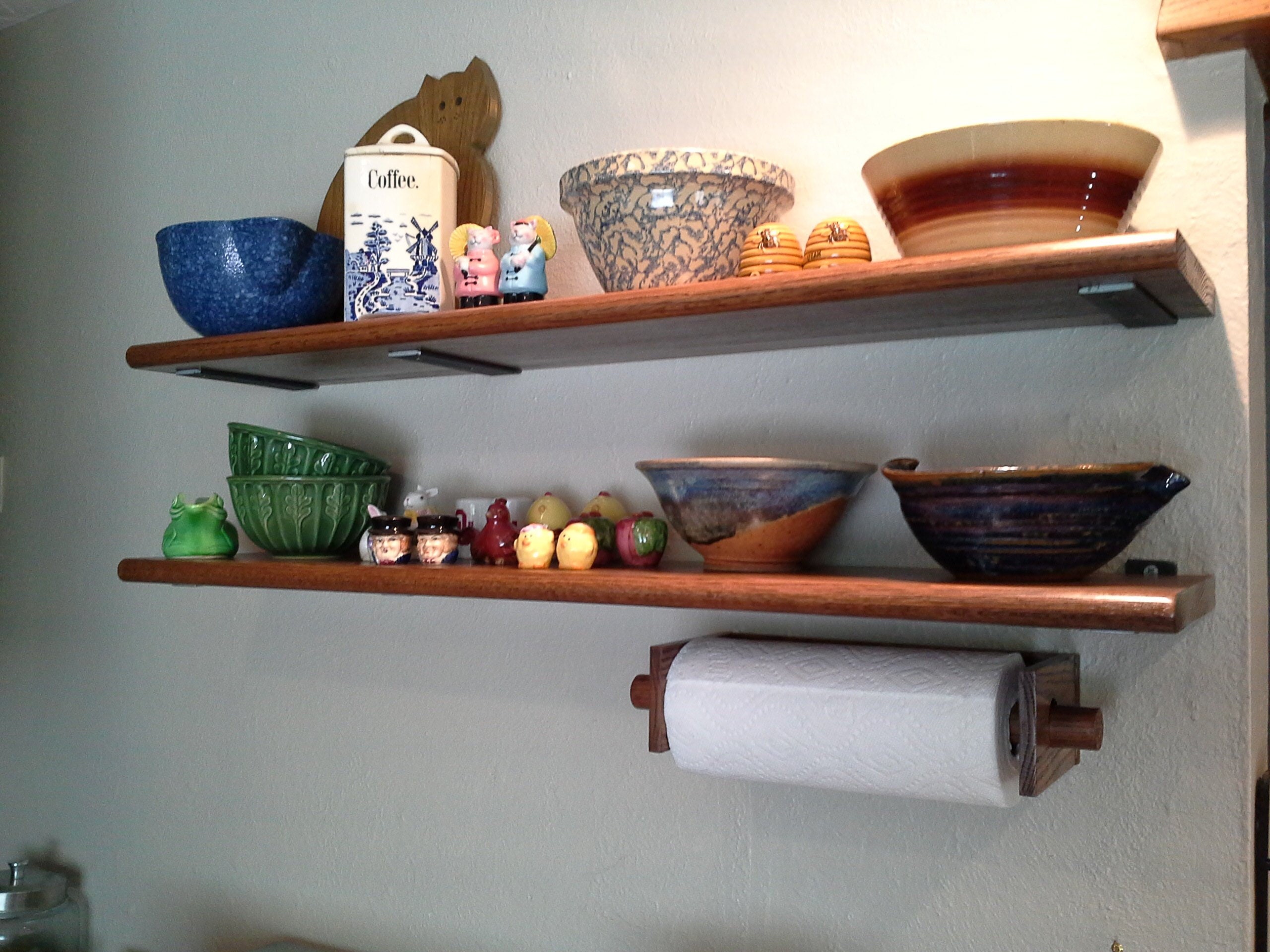 PAIR Large Engineered Floating Shelf Brackets Steel Handmade in USA ...