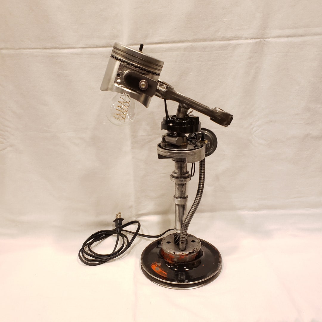 Custom Desk Lamp. Automotive Decor Lamp, Distributor, Piston, Table ...