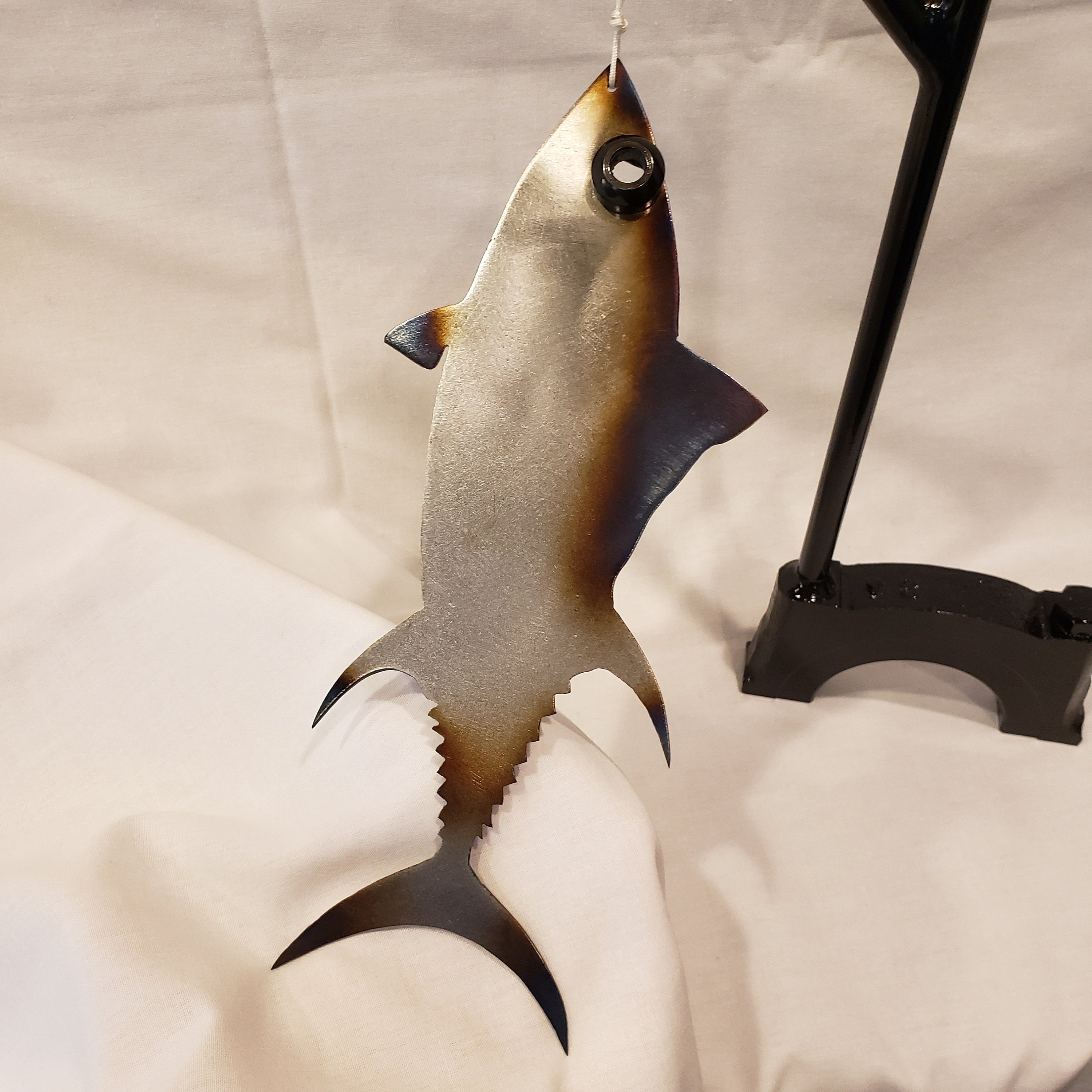 Tuna Fishing Sculpture. Yellowfin Tuna, Metal Art, Hanging Fish Wall ...