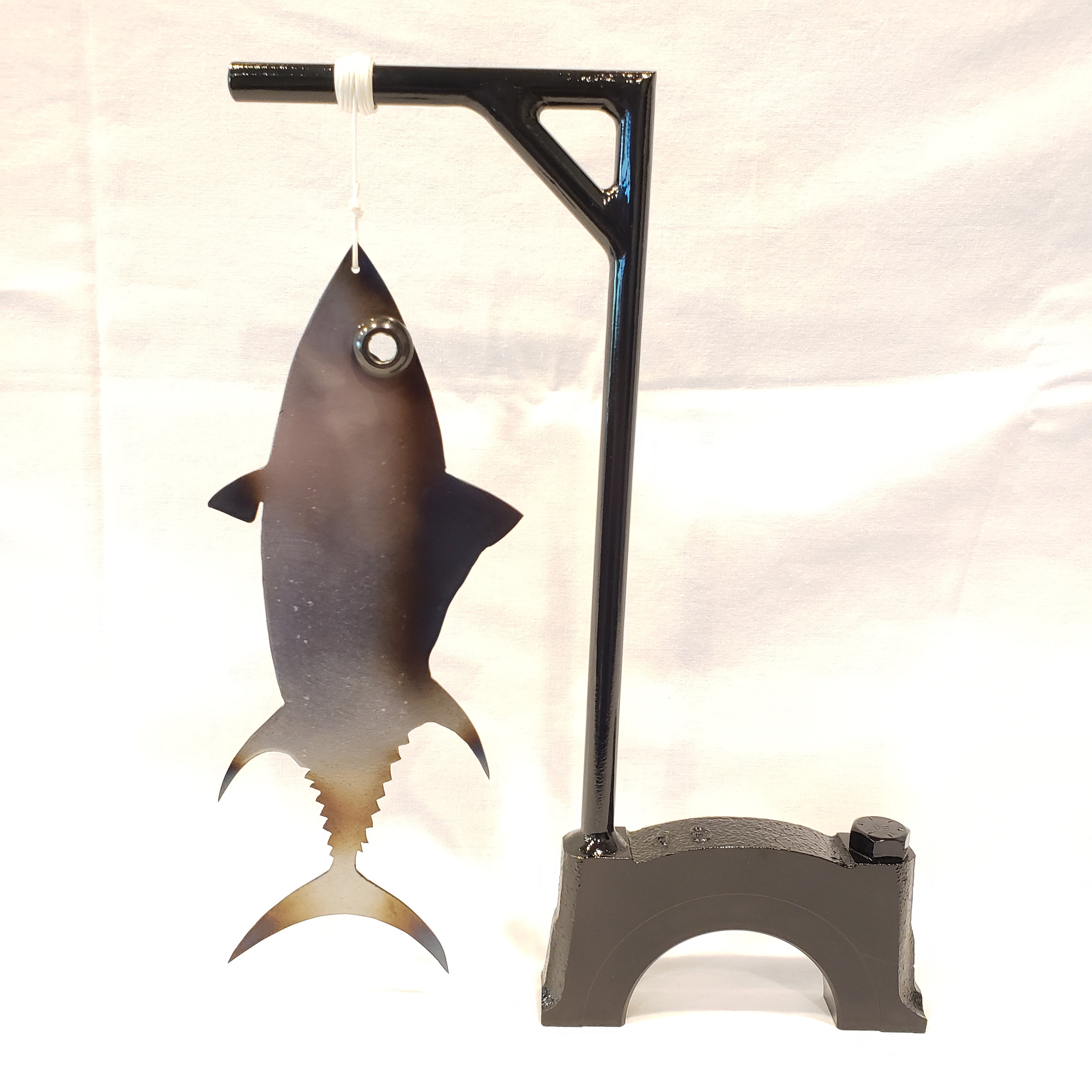 Tuna Fishing Sculpture. Yellowfin Tuna, Metal Art, Hanging Fish Wall ...