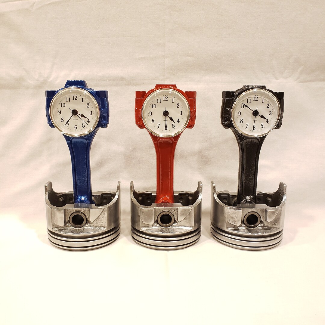 Piston Clock. Chevy V8. Desk Clock, Automotive Parts Decor, Clocks, 305 ...
