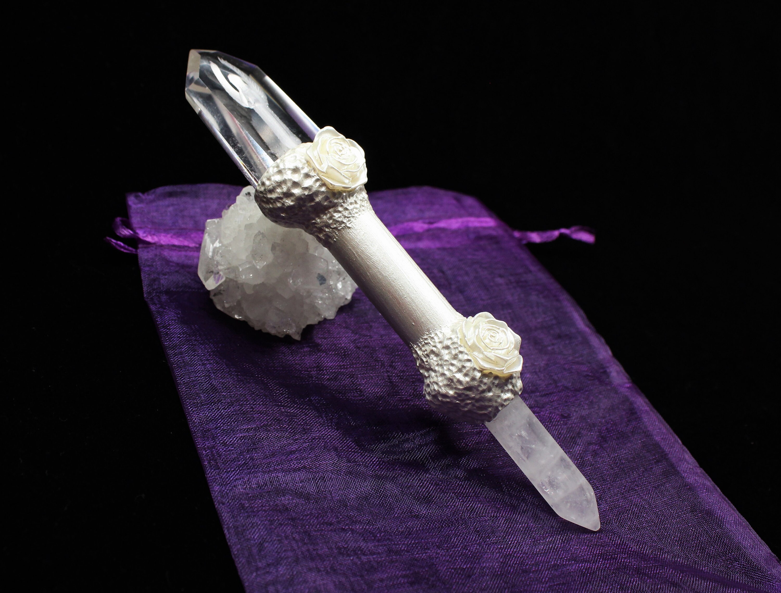 Guardian angel wand Quartz crystal angel wand crystal wand | Etsy