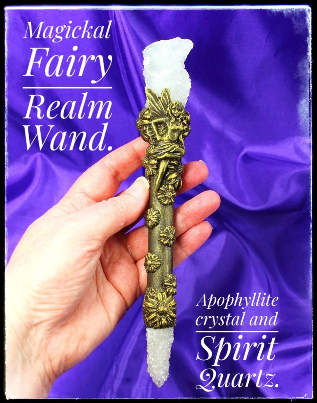 Apophyllite Fairy Wand, Fairy Spirit Quartz and Sparkling Apophyllite ...