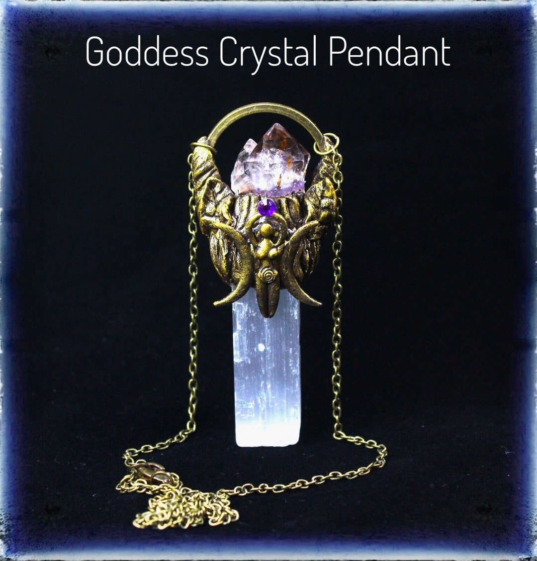 Goddess Pendant, Pillar of Light Goddess Pendant, Spiritual Jewellery ...
