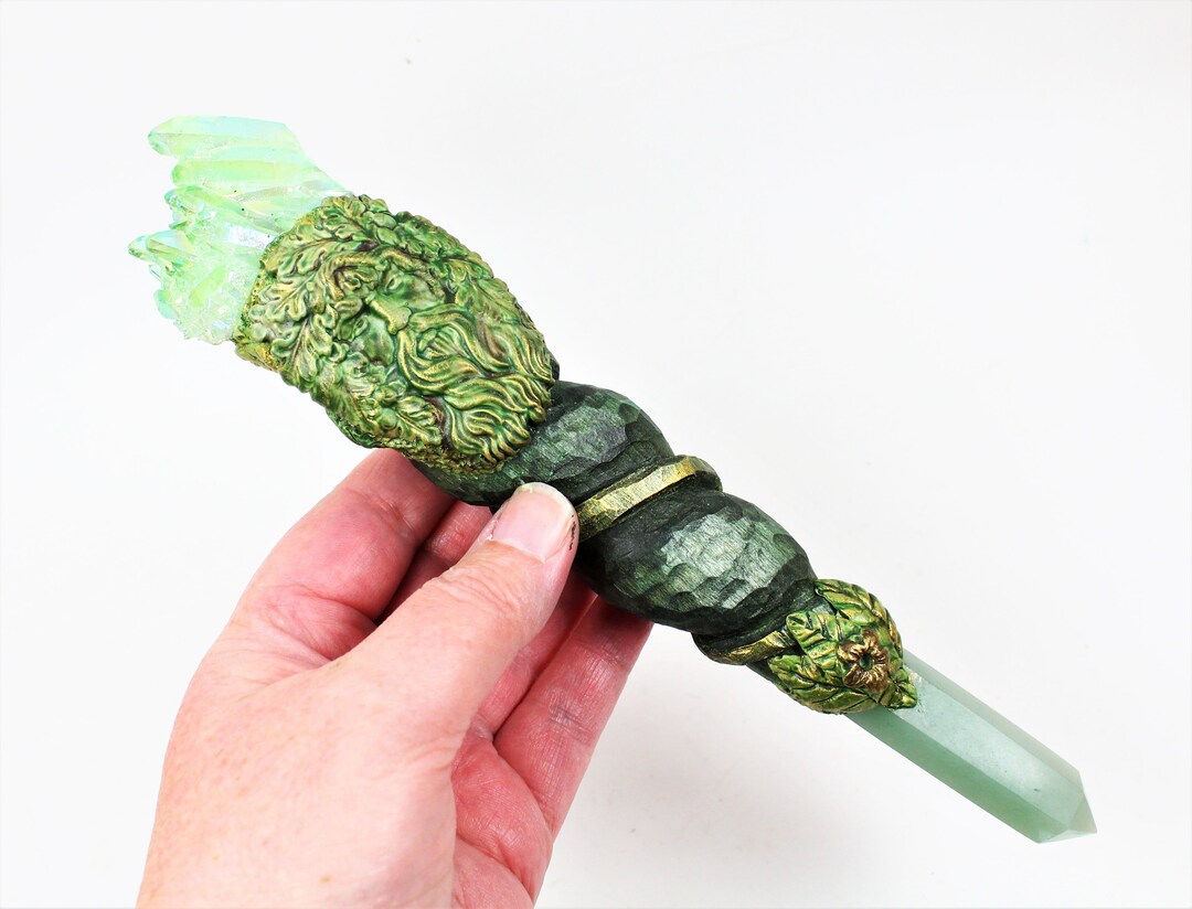 Green Man Wand, Green Man Magic Wand, Spirit of the Forest Wand ...
