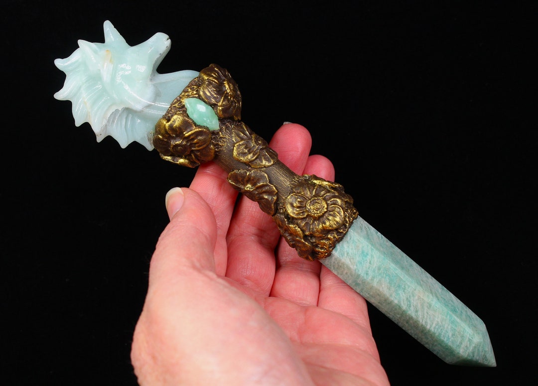Amazonite Crystal Unicorn Wand, Unicorn Magical Gifts, Unicorn Wands ...