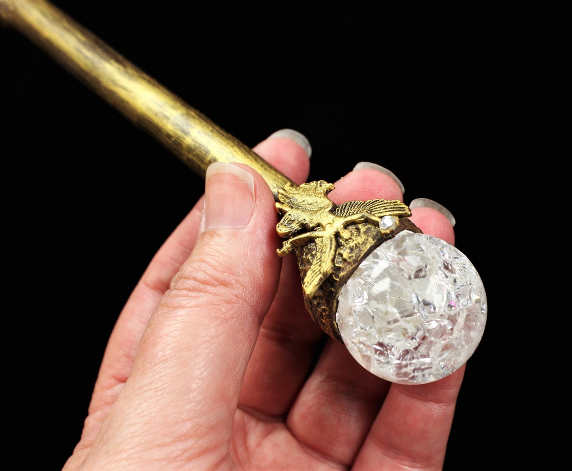 Angel wand. Light of the Angels crystal wand Angel wands | Etsy