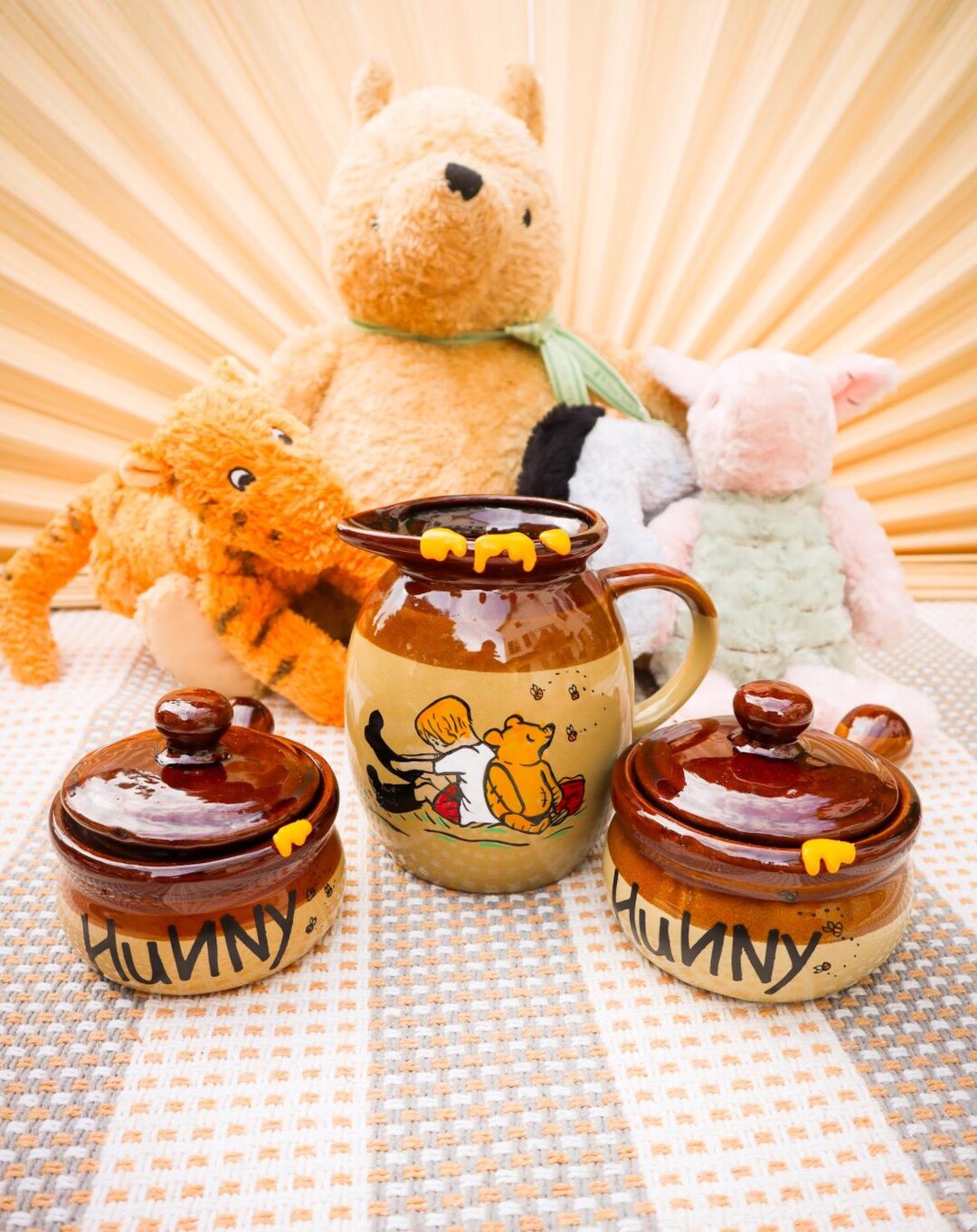 Christopher Robin and Pooh Bear Vase - Hunny Pots FREE SHIPPING - Etsy