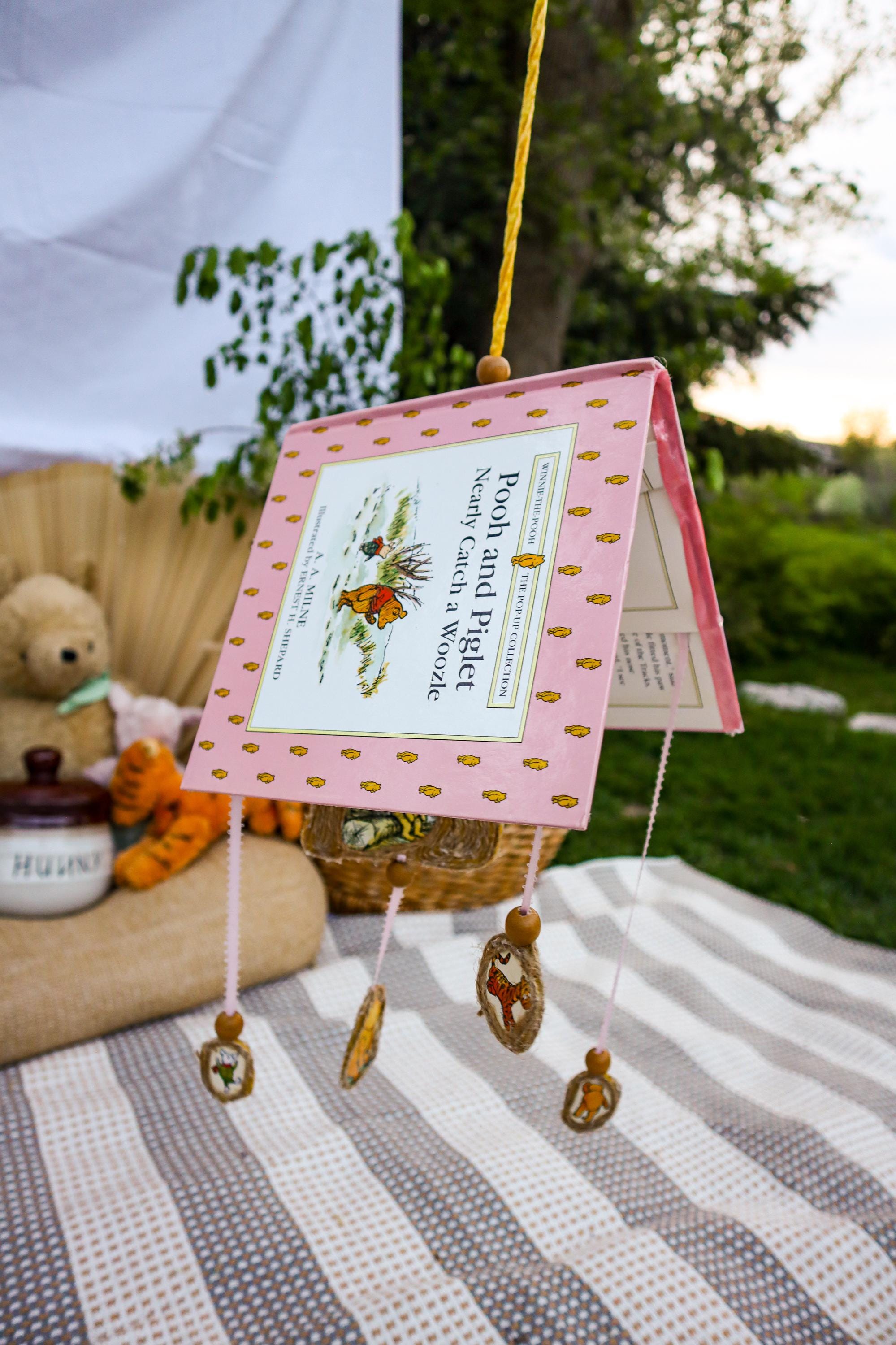 Winnie the Pooh Pink Storybook- Mobile FREE SHIPPING - Etsy