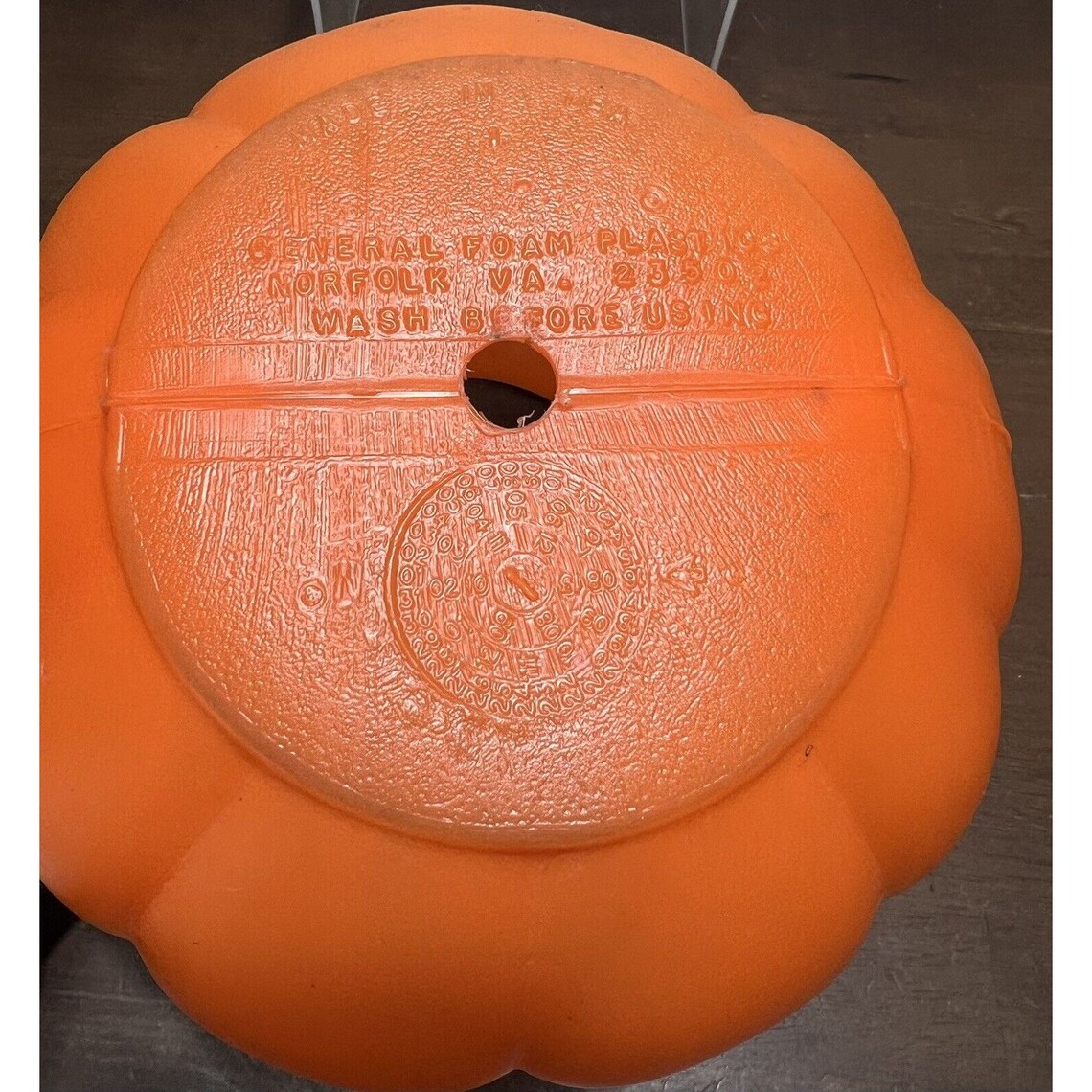 Vintage GENERAL FOAM Blow Mold Jack-o-lantern Pumpkin Halloween Candy ...