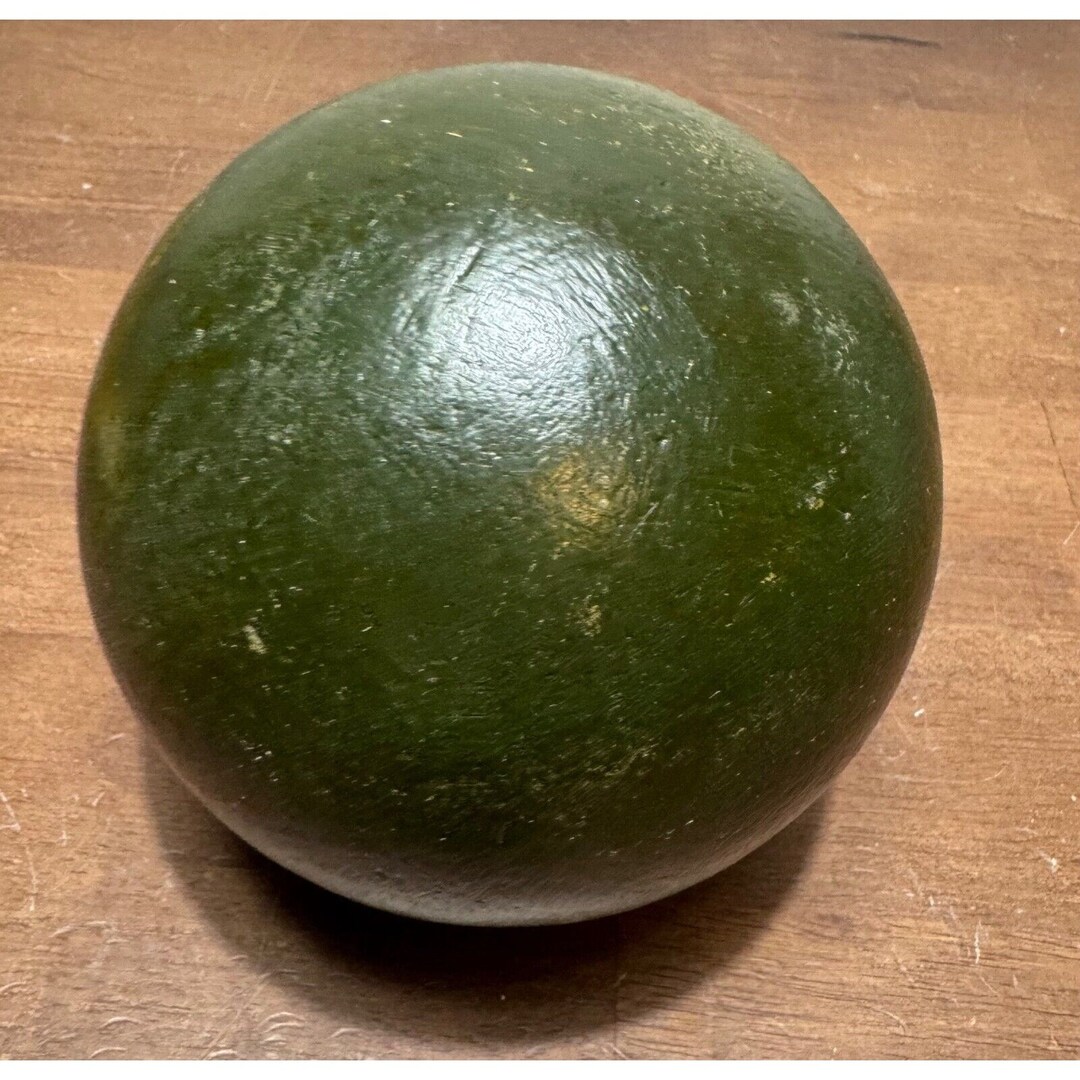 Vintage Leather Green Bocce Ball Replacement glbb2 great Gift Idea - Etsy