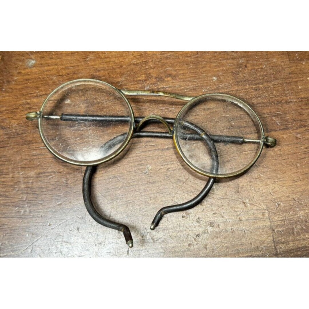 Vintage Steel Wire Rim Eyeglasses Spectacles Steampunk *great Gift Idea ...