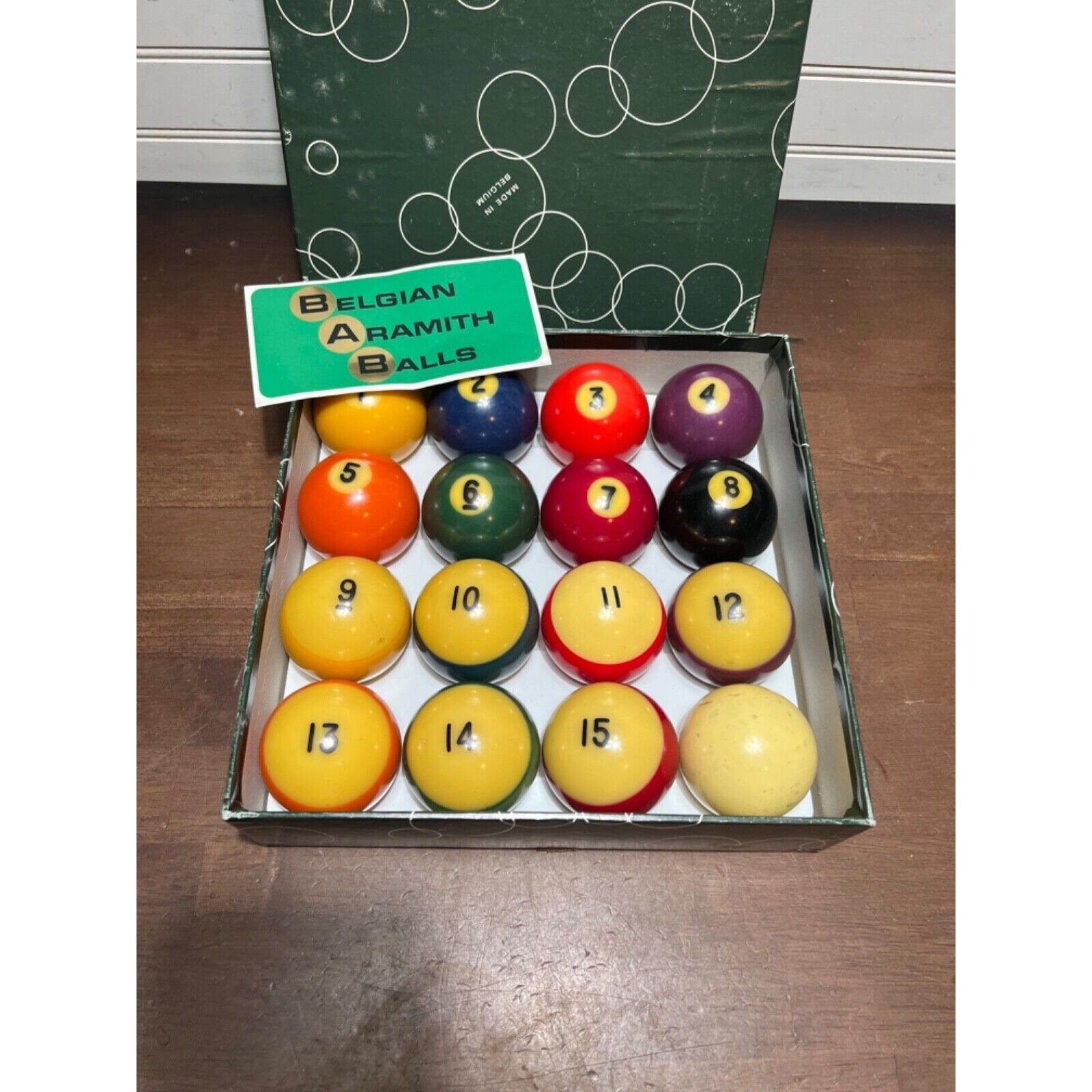 Pool Balls Made In Belgium