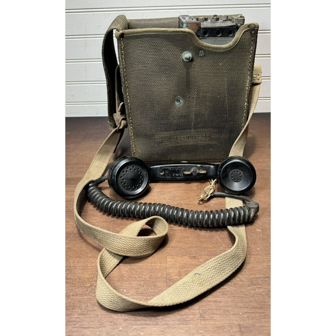 Us Army Signal Corps Ee 8 Field Phone Telephone Ts9 J Military Ww2