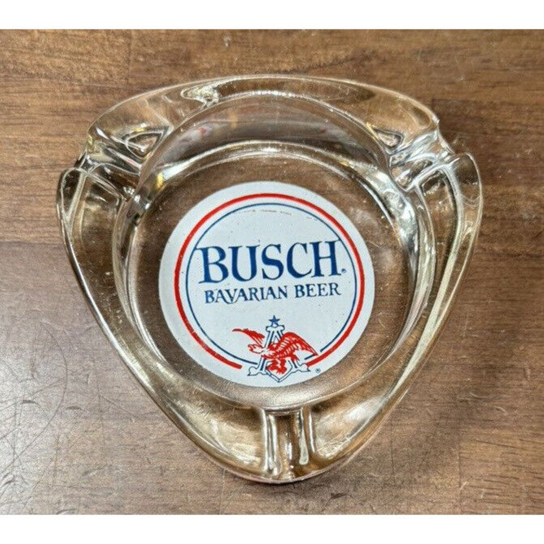 Vintage BUSCH Bavarian Beer ADVERTISING Bar Ashtray - Etsy