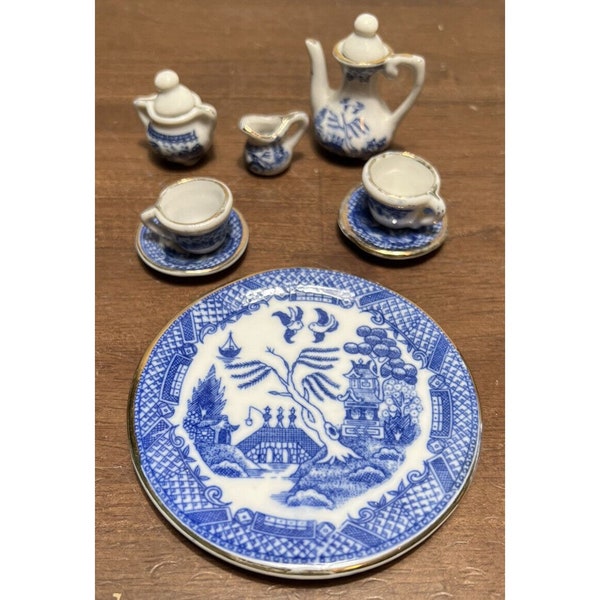 Blue Willow Childs Tea Set - Etsy