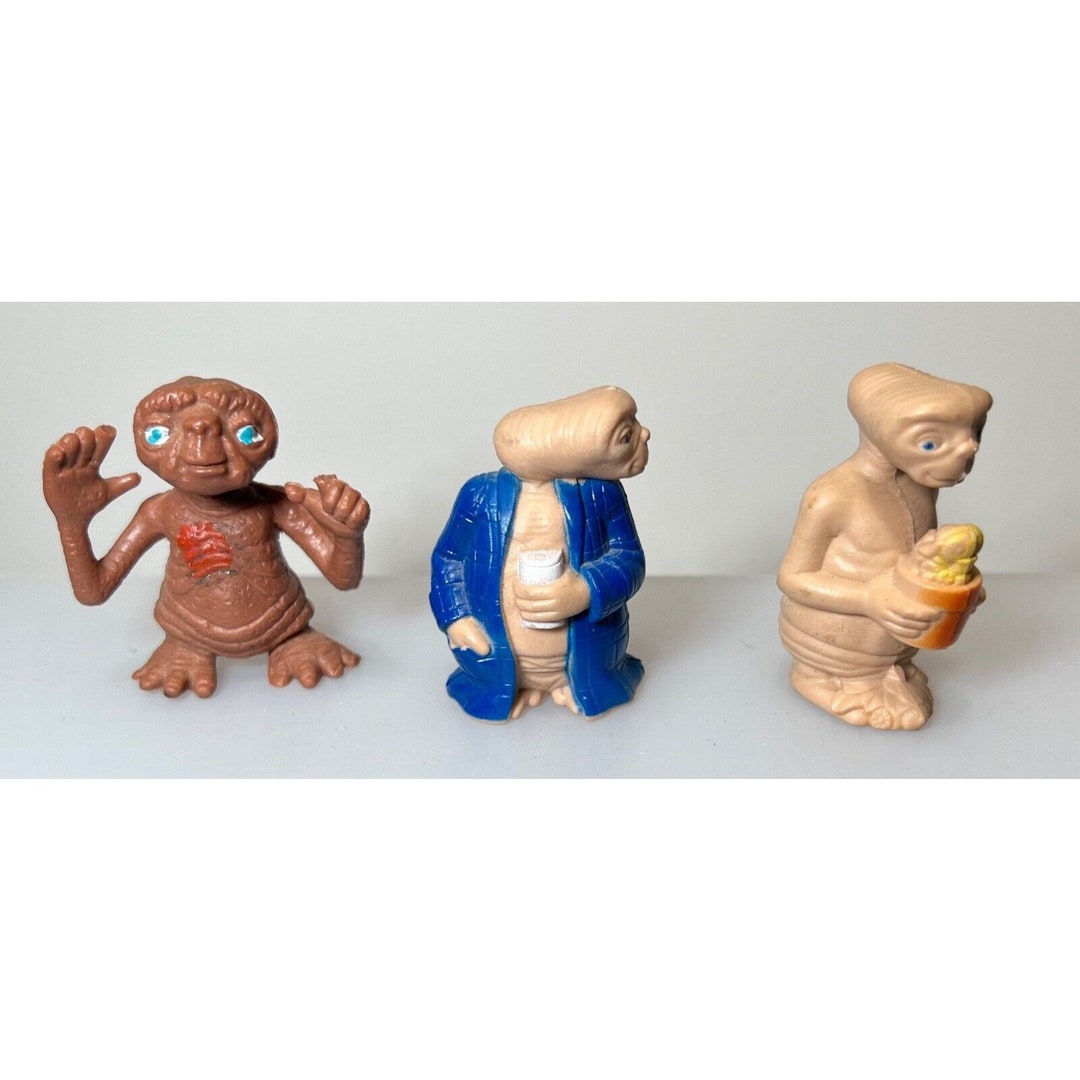 3 Vintage 1982 E.T. Toy Mini Figures PVC Figurines great Gift Idea - Etsy