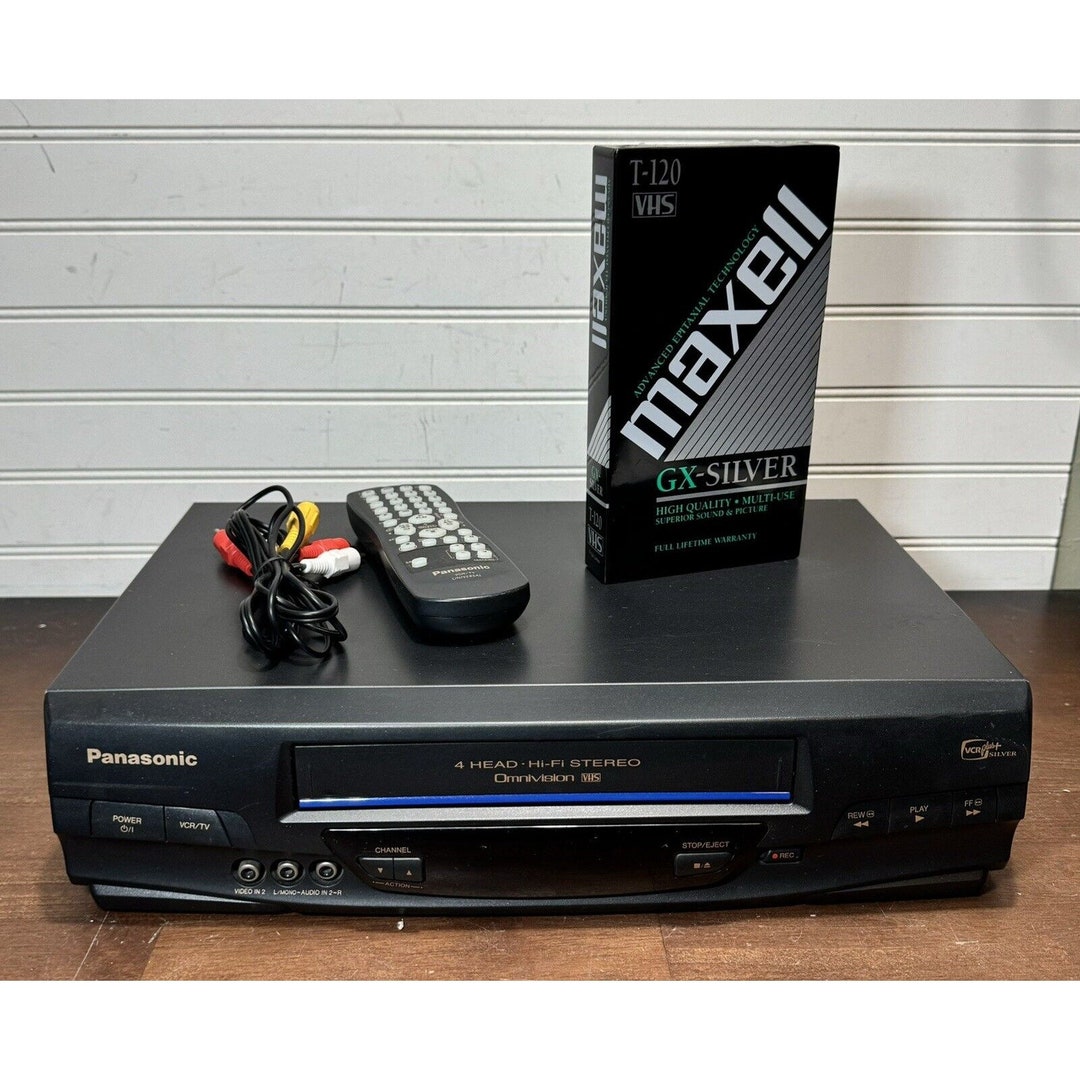 Panasonic PV-V4540 VCR VHS 4 Head Omnivision Hi-fi Blue Line W/ Remote ...