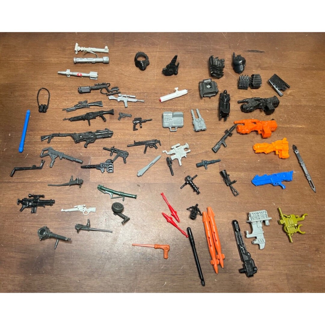 Lot of 60 Vintage GI Joe Weapons Guns Accessories Parts Backpacks and ...