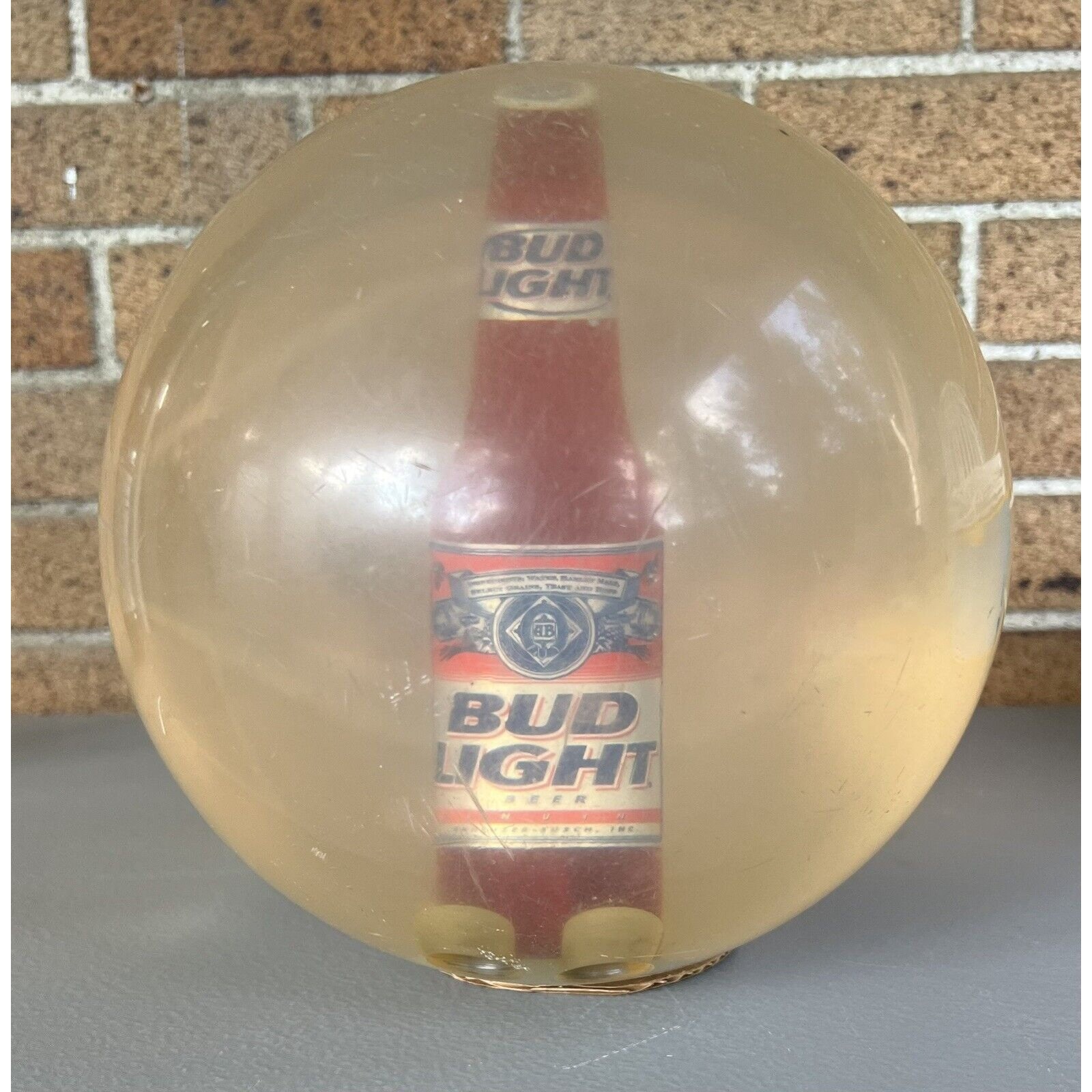 Vintage Ebonite Optyx Budweiser Bud Light Bottle Clear Vintage Ebonite Optyx Budweiser Bud Light Bottle Clear