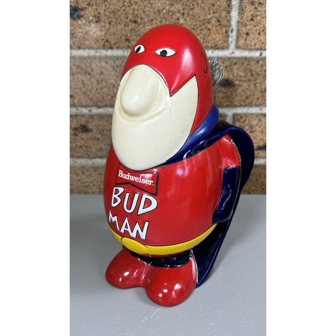 Vintage 1980s Bud Man Budman Ceramarte Stein Budweiser Anheiser Busch ...