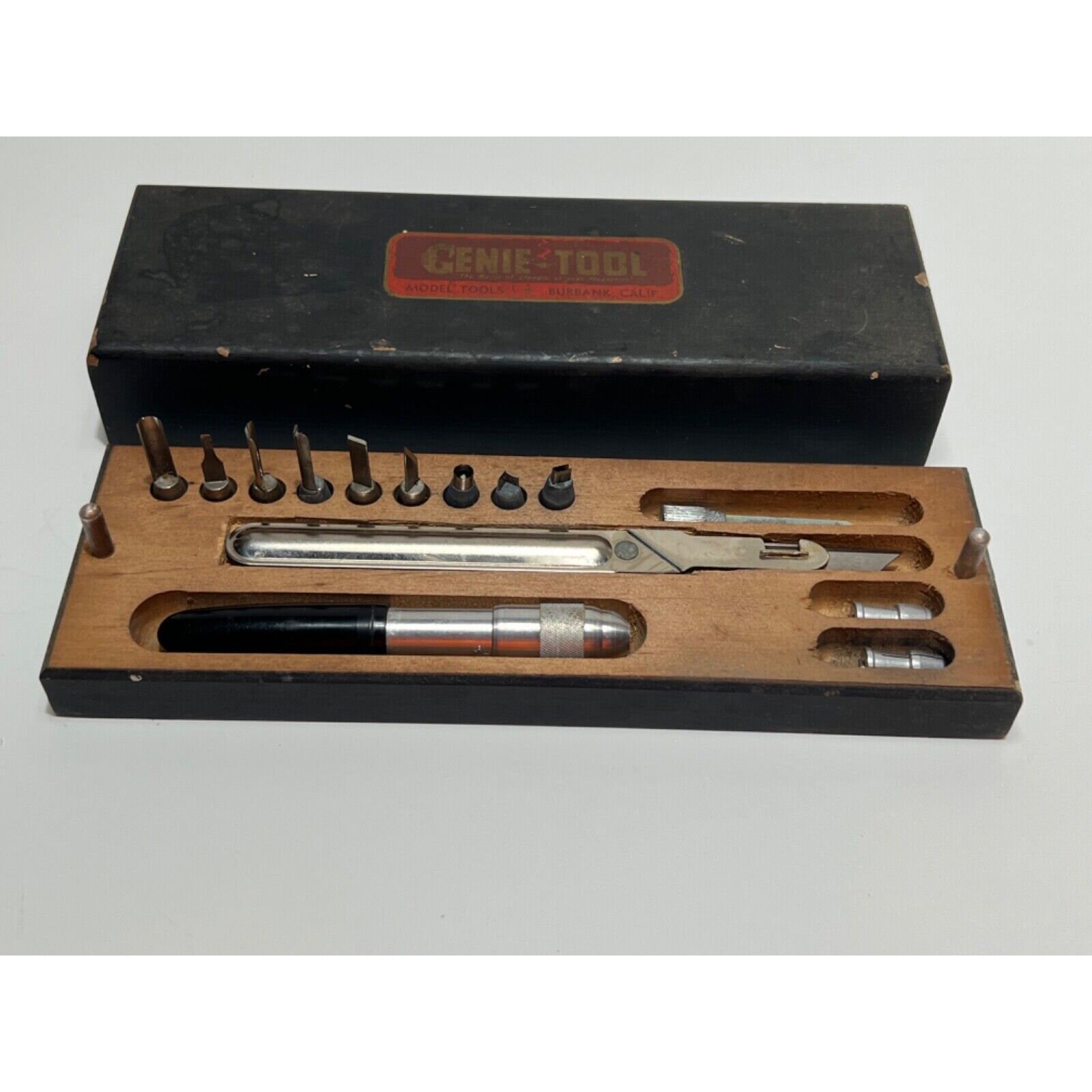 1951 Vintage Genie Model Tool Set Leather Wood Carving Crafts - Etsy
