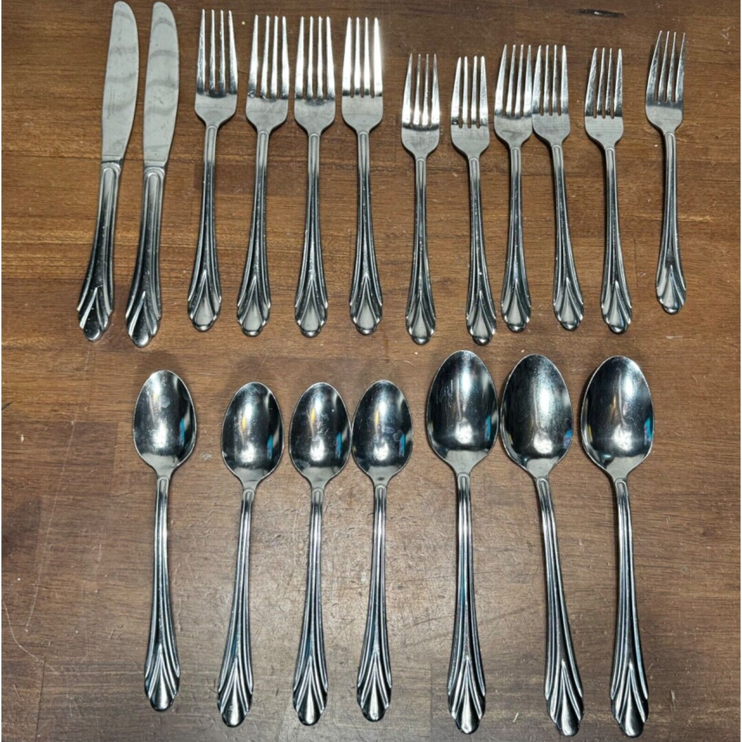 Hampton Silversmiths Stainless Steel IMPRESSIONS MIRROR Flatware Lot of 19 Pcs - Etsy