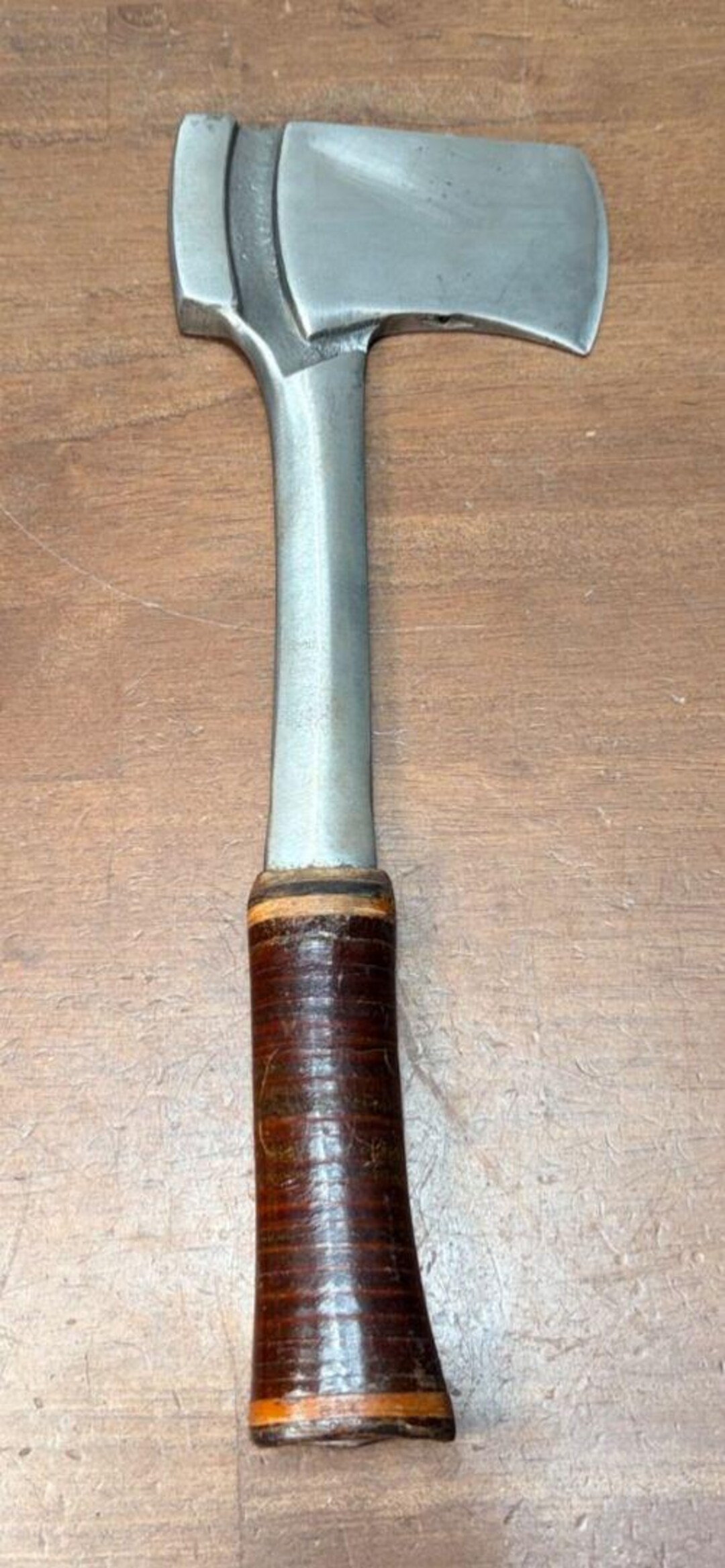 Vintage Hatchet Axe With Wrapped Leather Handle - Etsy