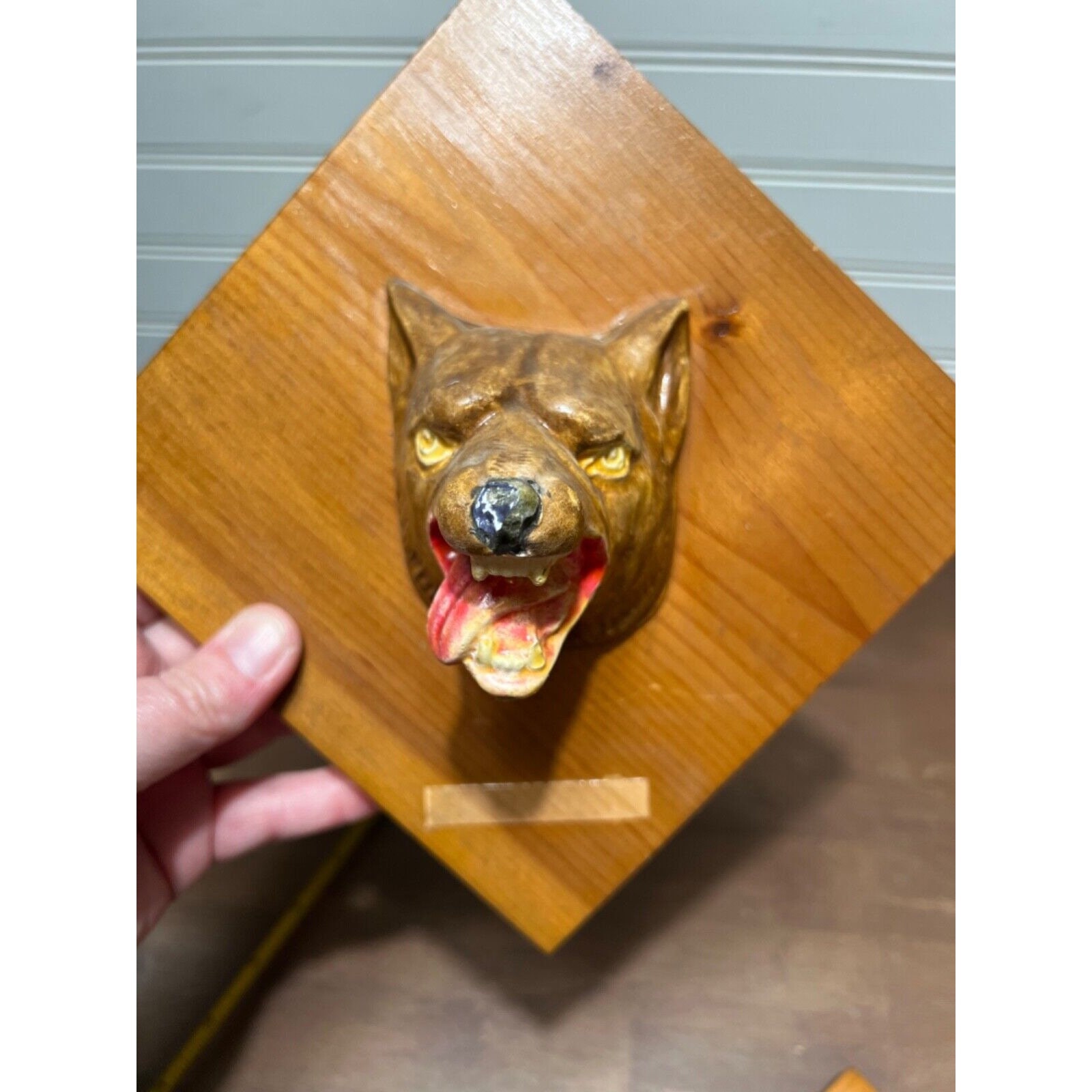 Cub Boy Scout Scouts Brown Plaster Wolf Head Handmade Plaque Unique - Etsy
