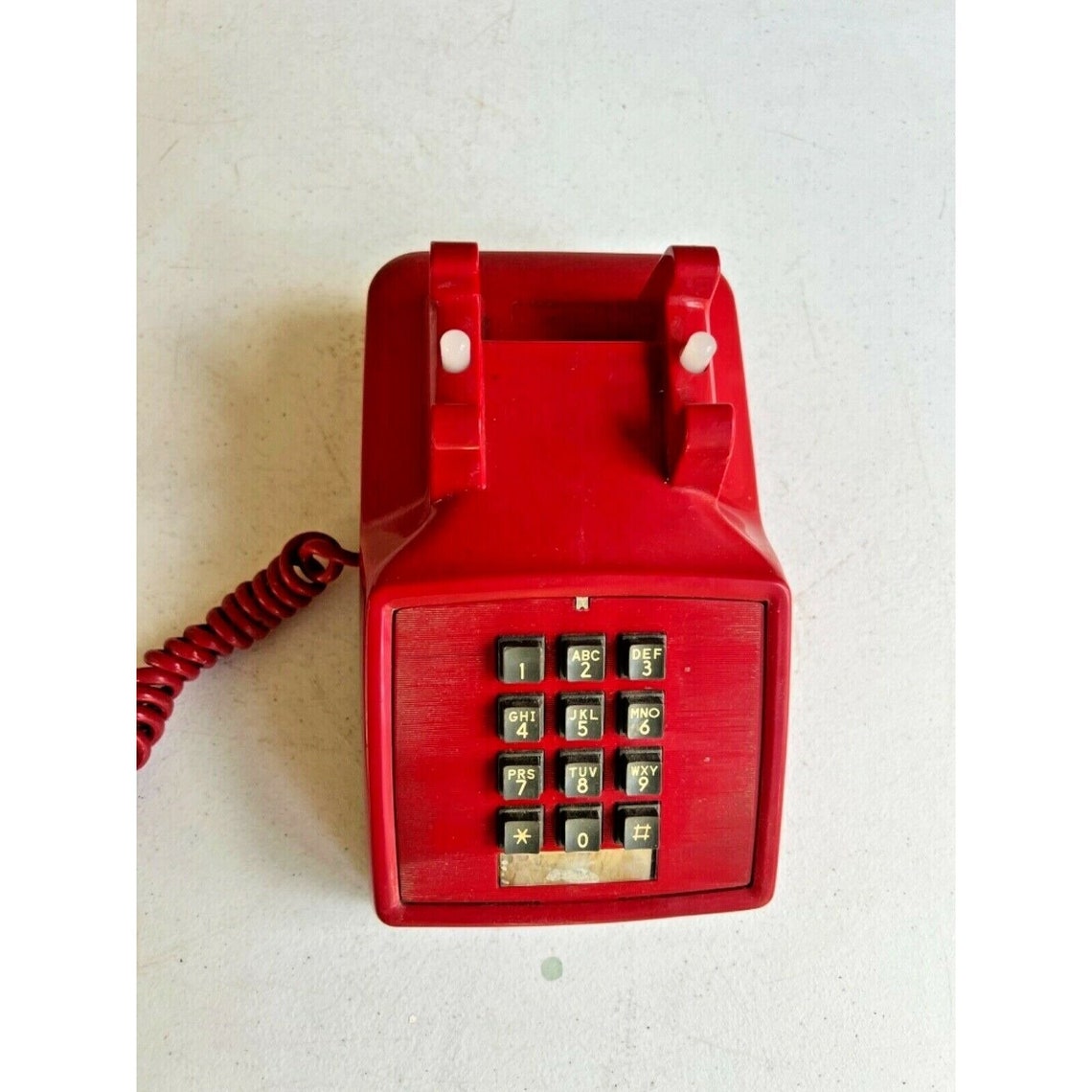Vintage Northern Telecom Red Push Button Desk Telephone | Etsy