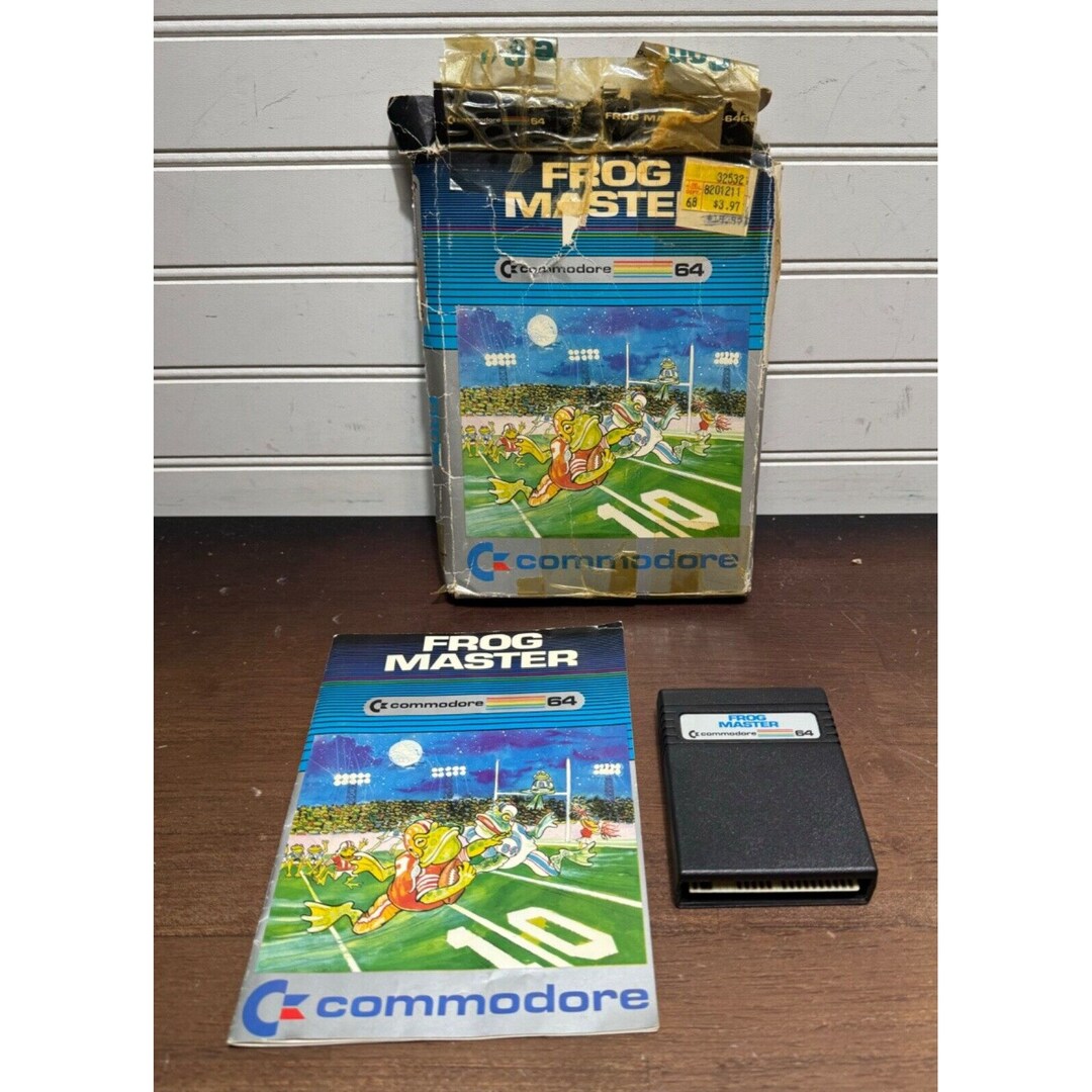 Vintage C64 Frog Master Cartridge Game Box With Manual Commodore 64 ...