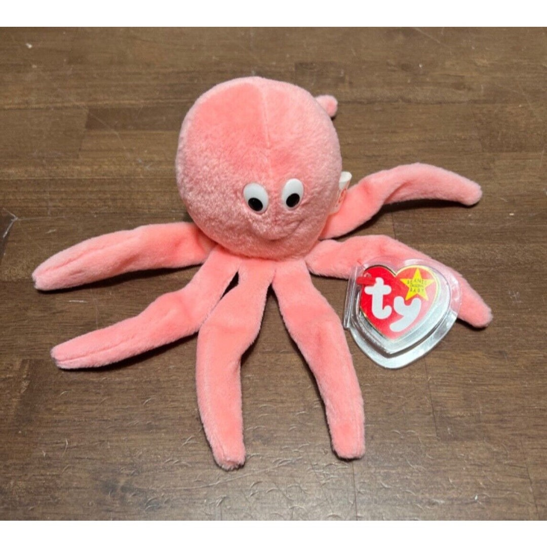 Ty Inky the Octopus Beanie Baby - Great Condition, With Tags 1994/1993 ...