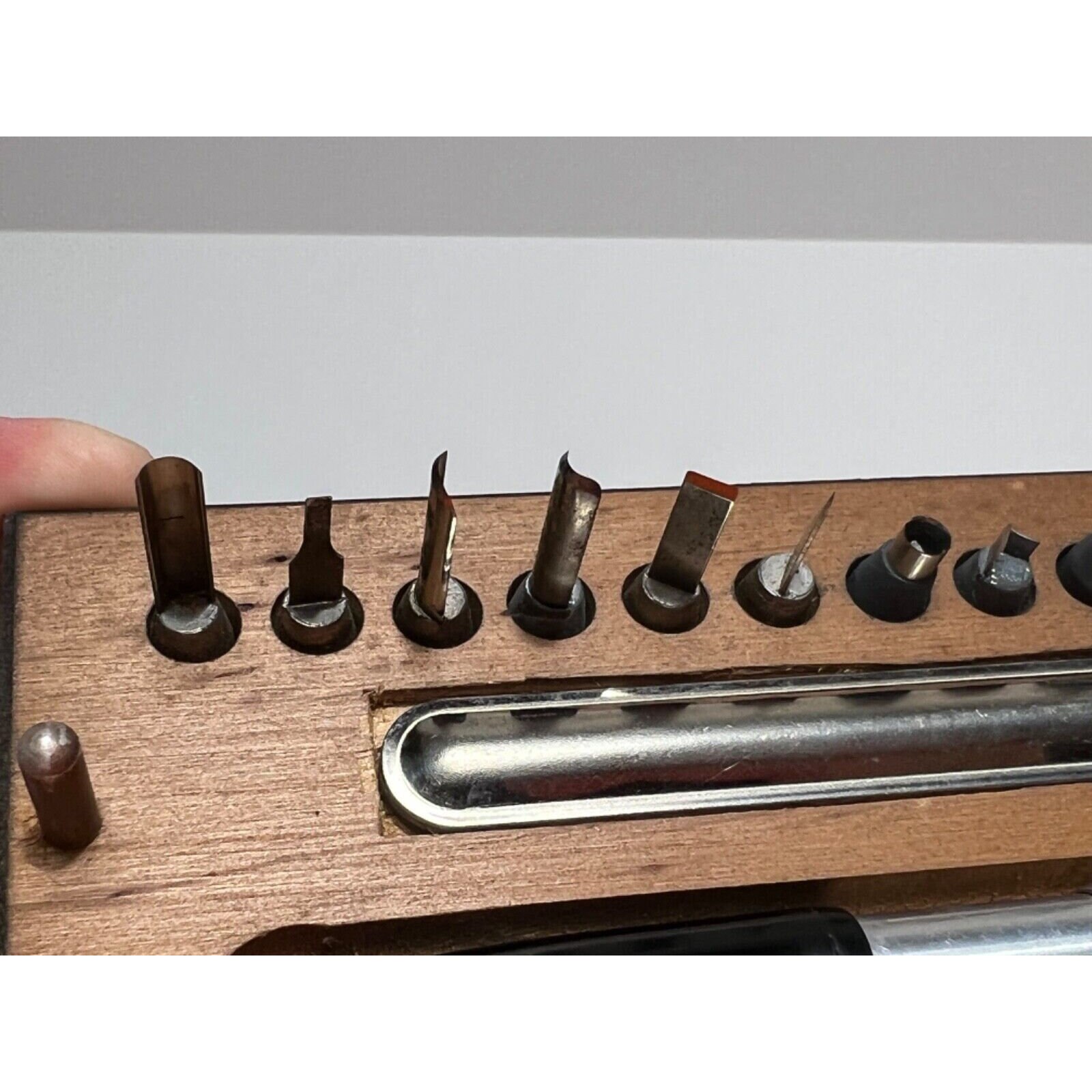 1951 Vintage Genie Model Tool Set Leather Wood Carving Crafts great ...