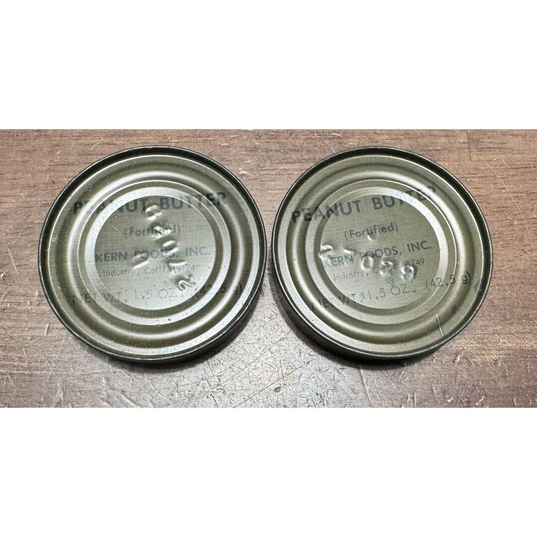 2 Vintage Vietnam Era Unopened Combat C Rations Peanut Butter KERN Foods - Etsy