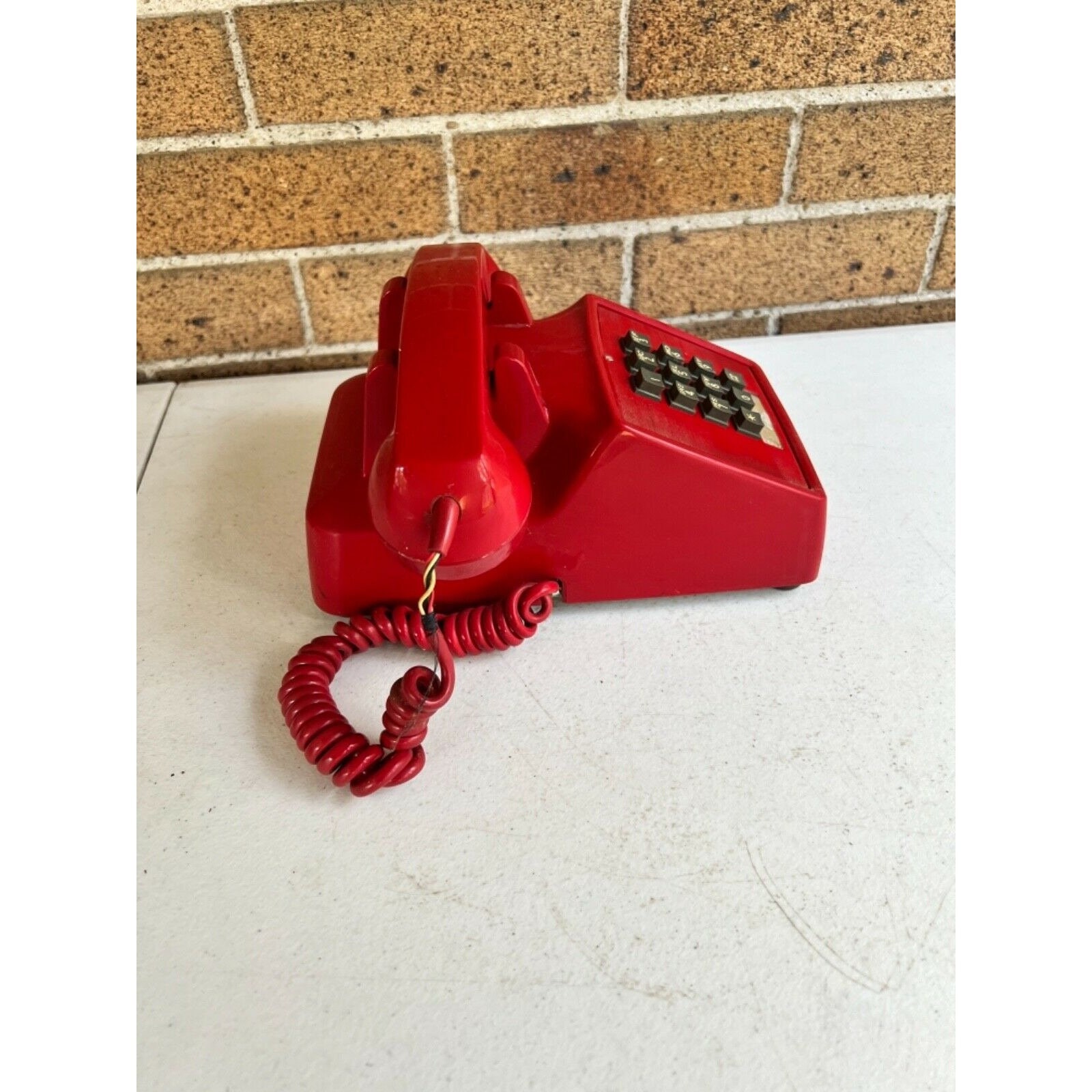Vintage Northern Telecom Red Push Button Desk Telephone - Etsy