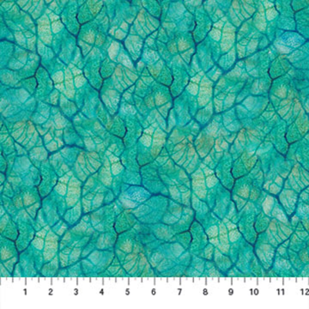 Tree of Wisdom Branches Teal 100% Cotton Quilting Patchwork Fabric - Etsy