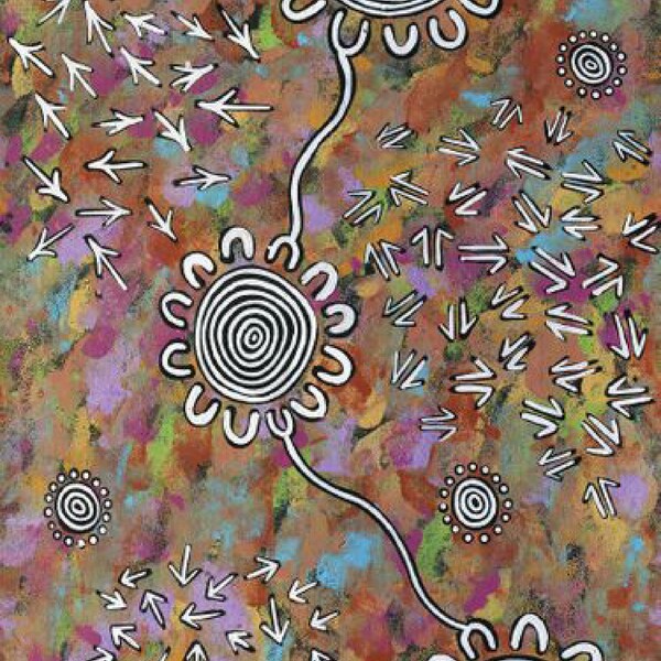 Aboriginal Panel Fabric - Etsy