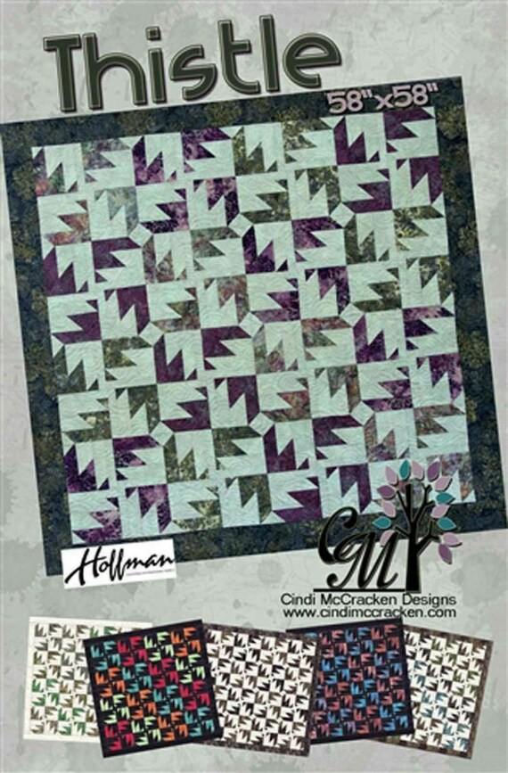 Cindi Mccracken Designs Thistle Quilt Pattern | Etsy