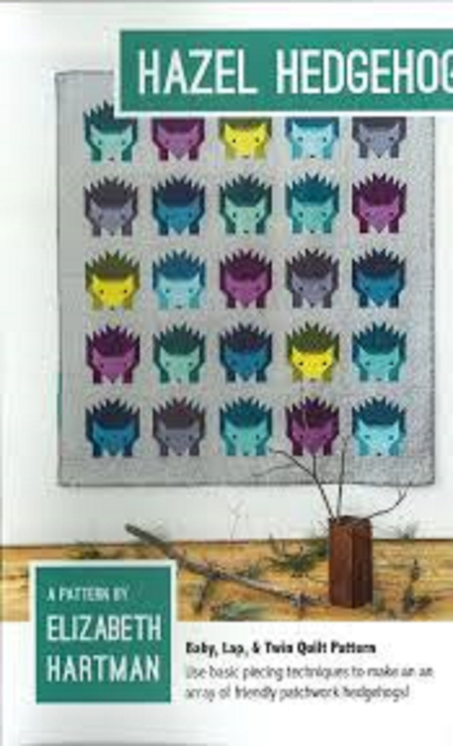 Hazel Hedgehog quilt pattern by Elizabeth Hartman | Etsy
