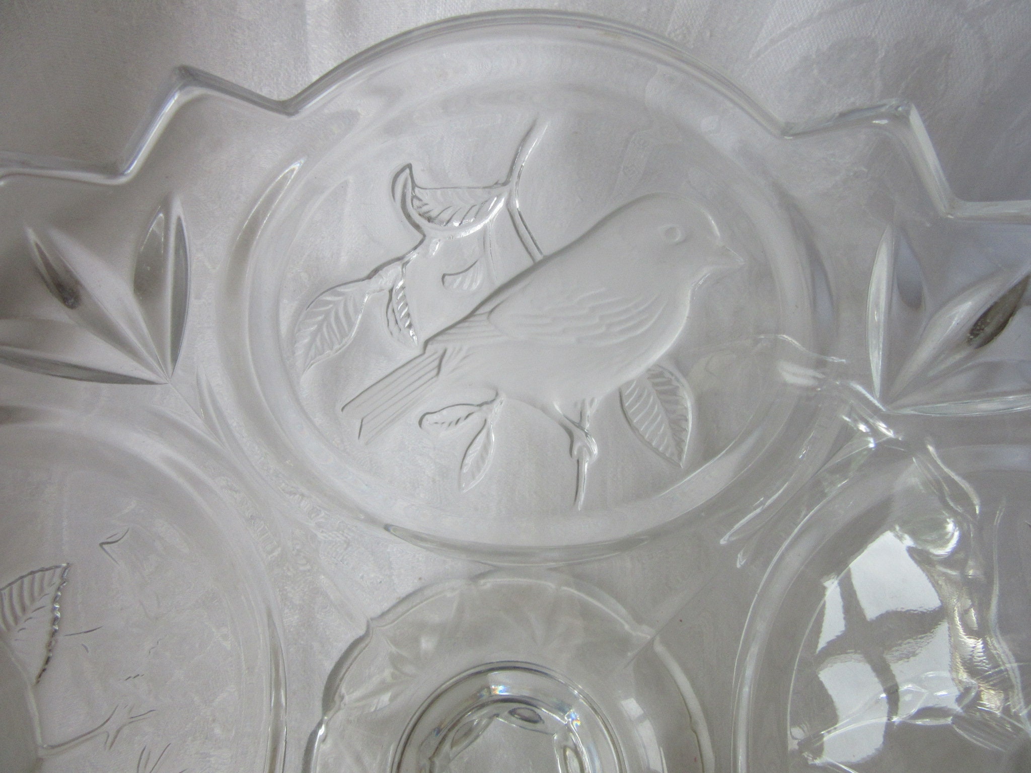 Walther Glas Germany Heavy Glass/Crystal Bowl with 4 different | Etsy